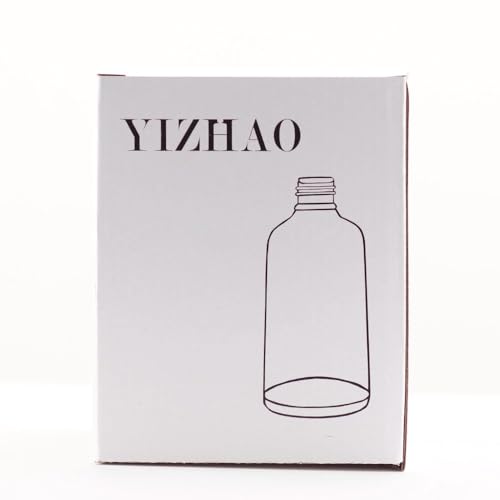 YIZHAO Black Glass Dropper Bottle 4oz, Tincture Bottles with Glass Dropper, for Essential Oils, Aromatherapy, Cosmetic, Laboratory, Pharmacy, Liquids, Travel β4 Pcs