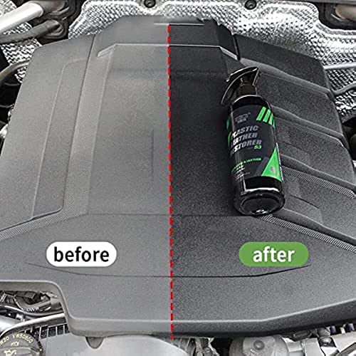 Shinex Leather & Plastic Restorer, Shinex Plastic Leather Restorer Spray, Shinex S3 Leather and Plastic Restorer, Plastic Restorer for Cars,Car Exterior Refurbishment Cleaning Agent (2PCS,100ML)