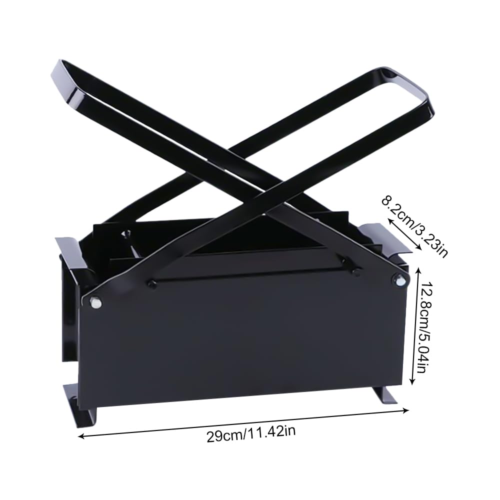 Newspaper Briquette Maker,Eco Recycle Newspaper Fuel Block Brick Press Briquette Maker Paper Log Briquette Maker Heavy Duty Fire Brick Press Burning Fuel Recycle Tool Brick Briquette Maker (1 grids)