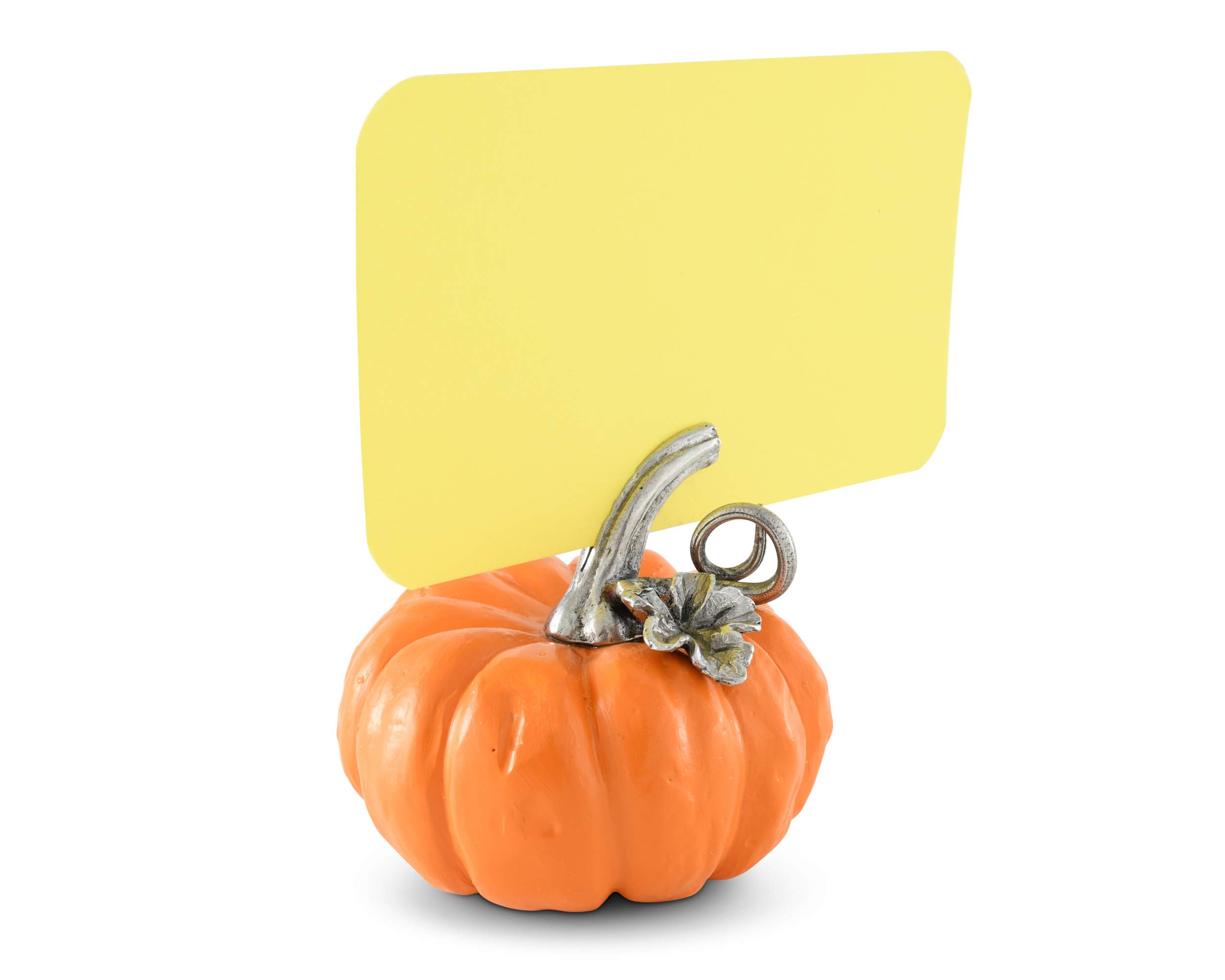 Vagabond House Resin Pumpkin Place Card Holder/Cheese Markers 2 inch Diameter