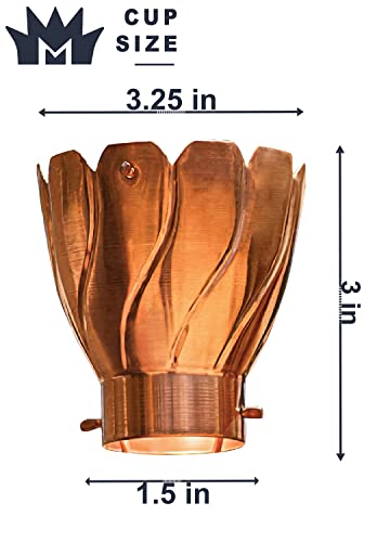 Monarch Rain Chains 14003 Pure Copper Akira Rain Chain, 8-1/2 Feet Length Replacement Downspout for Gutters