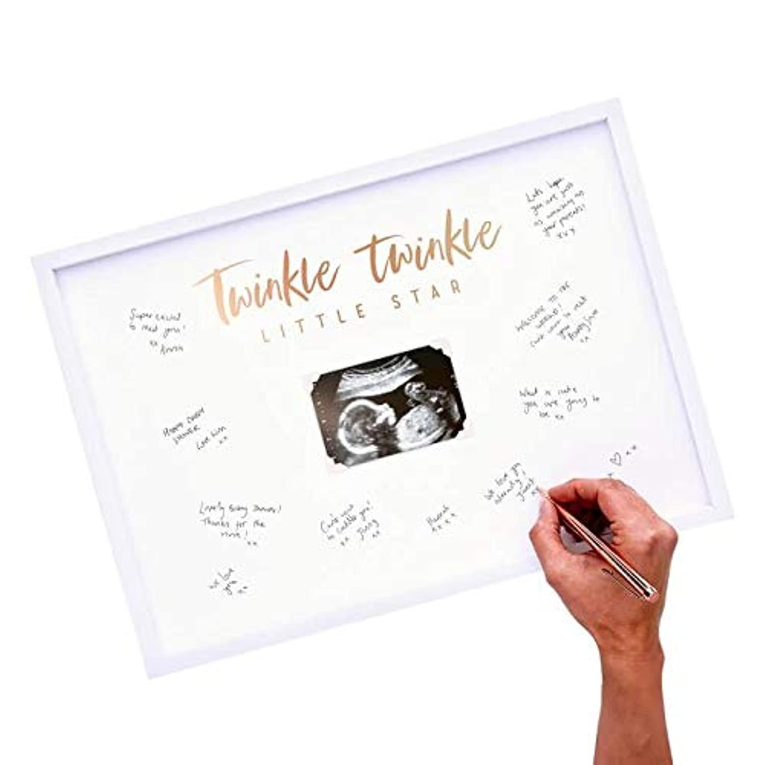 Ginger Ray Baby Shower Scan Guest Book Fram Party Decoration Twinkle Twinkle