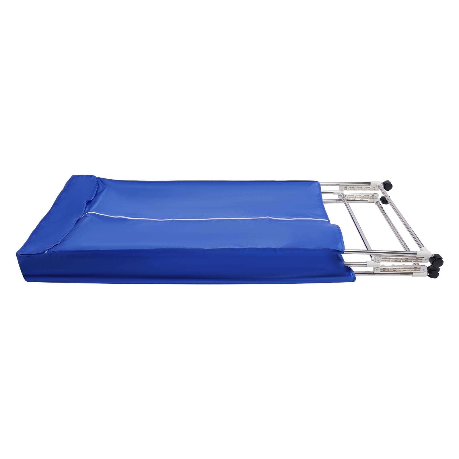 VPABES Portable Clothes Dryer with Timer, 1200W Drying Machine for Laundry 2-Tier Foldable Clothes Dryer Rack Stainless Steel Mini Dryer for Apartments Home Dorms Travel RV (Blue w/Remote)