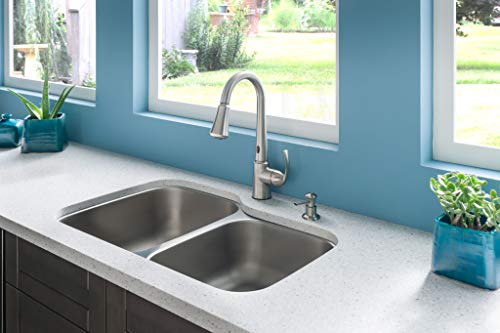 Moen 87359E2SRS Delaney One-Handle High Arc Pulldown Kitchen Faucet, Spot Resist Stainless