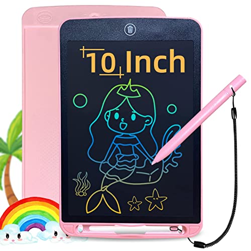 SAnmay Toys for 3-7 Years Old Girls Boys,LCD Writing Tablet for Kids 10Inch Drawing Pad,Color Screen Doodle Learning Board for Preschool Kids,Birthday Gifts for 3 4 5 6 7 Years Toddlers,Pink