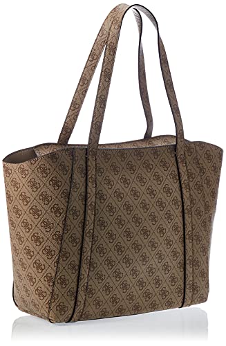 GUESS womens Naya Tote, Latte, One size US