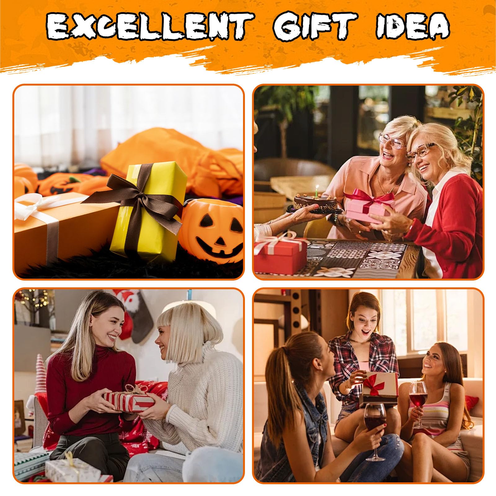 STRN Scented Candles Festive Fall & Halloween Décor, Long-Lasting Scented Candles, Natural Pumpkin Fragrance Soy Wax Candles, Ceramics 1 Pack