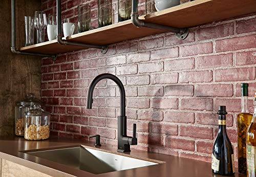 Moen Spot Resist Stainless Deck Mounted Kitchen Lotion or Soap Dispenser with Above the Sink Refillable Bottle, 3942SRS