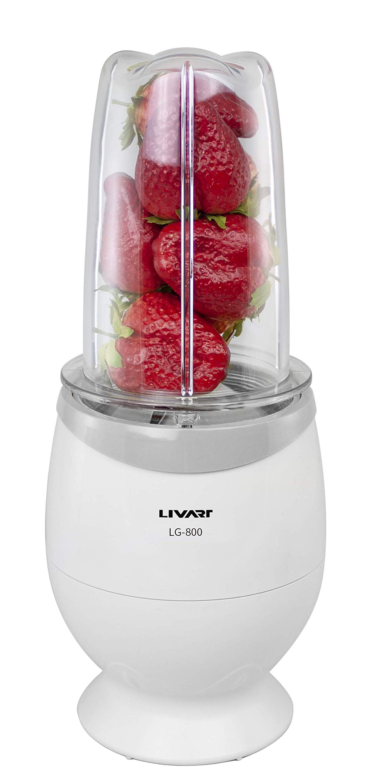 Livart Mini Mixer High-Speed Blender with Two 400ml and two 300ml mixing containers / Shake Maker Mixer System, White, MADE IN KOREA