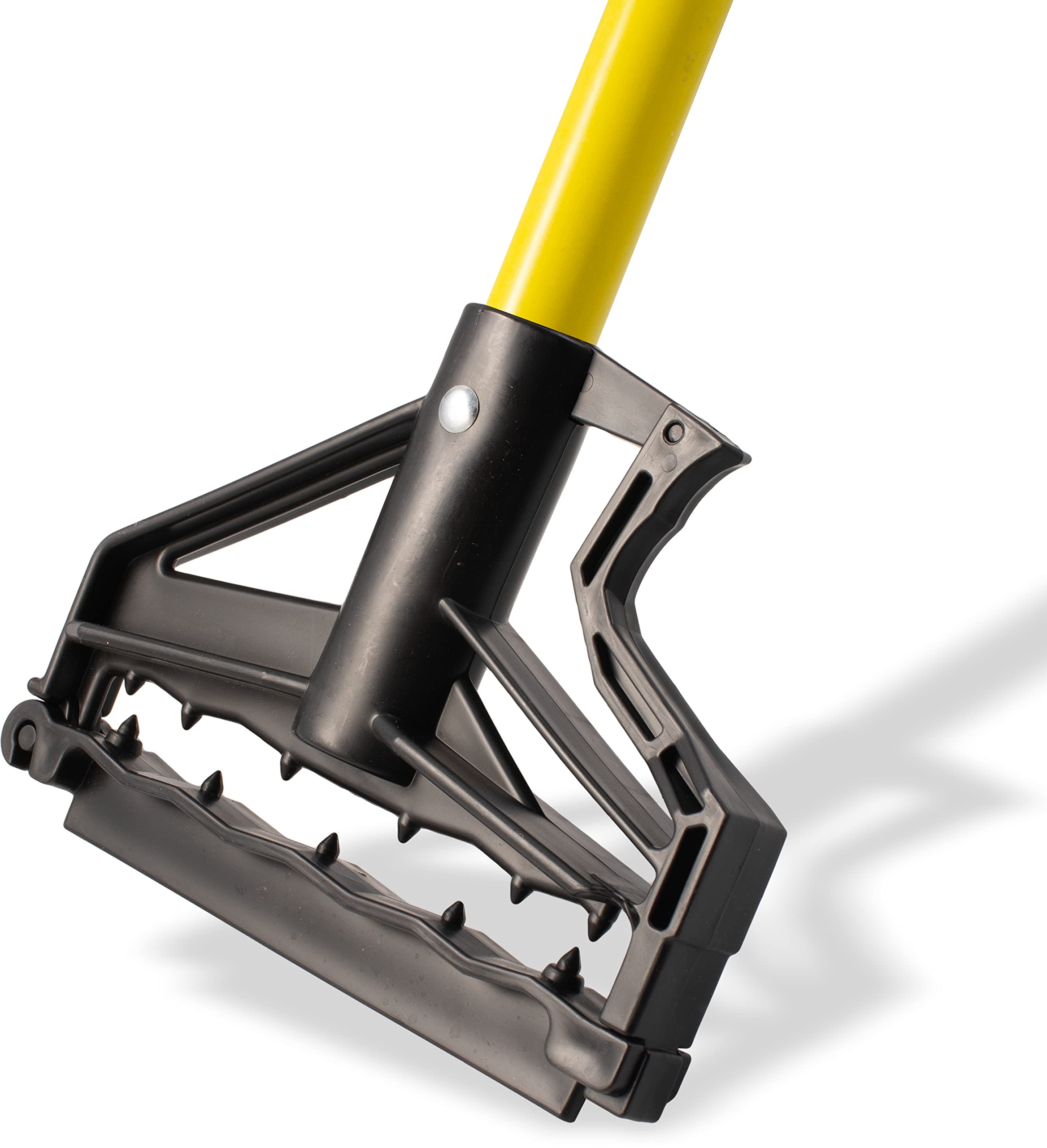 SPARTA 4166404 Spectrum Fiberglass Mop Handle With Quik-Release For Cleaning, Commercial, Residential, 60 Inches, Yellow
