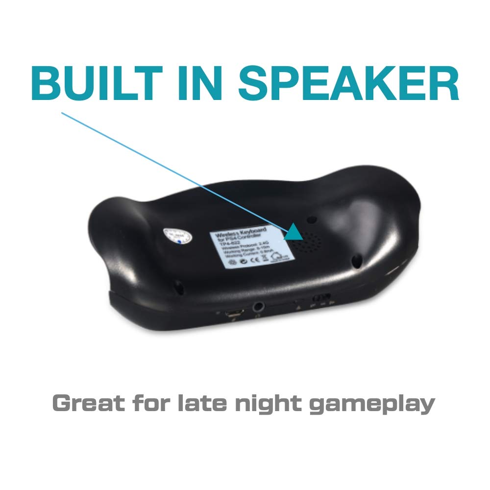 Gamers Digital Mini Bluetooth Keyboard Chatpad for Playstation 4 - Black PS4