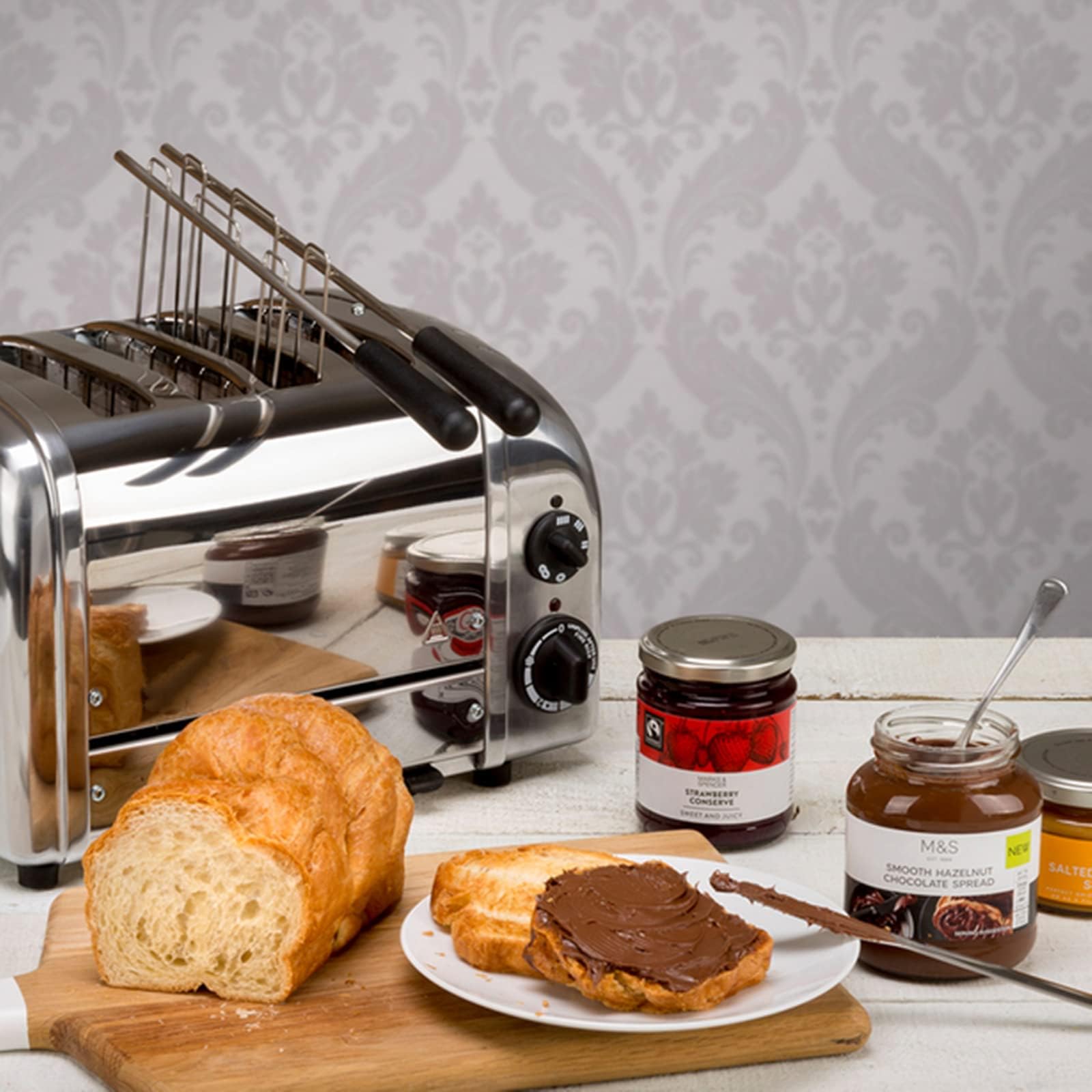 Sandwich Cage, Classic Toaster Sandwich Clip, Sandwich Racks for 2-Slice Toaster, Stainless Steel Toaster Accessory.