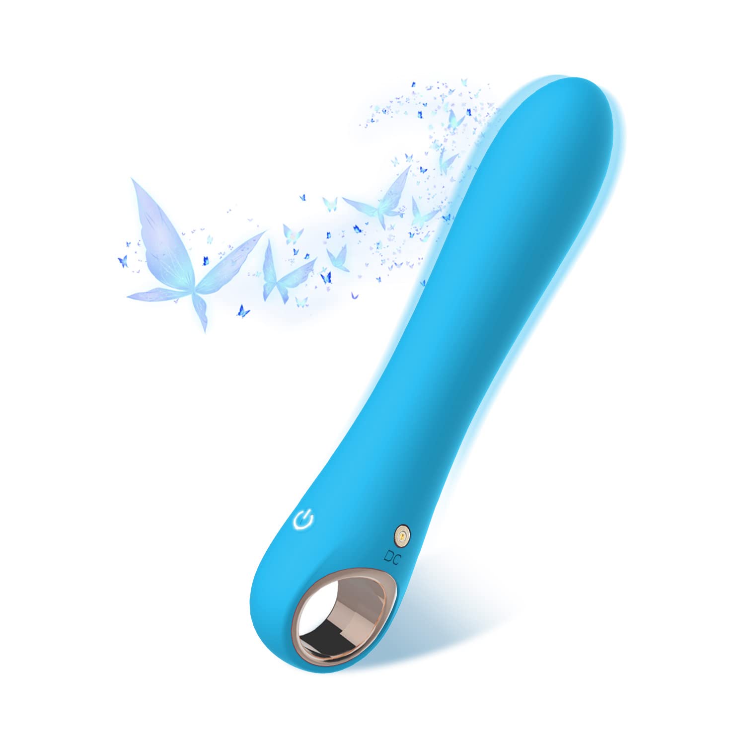 G Spot Vibrator Dildo, Tuitionua Realistic Silicone Dildos with 10 Vibration Modes, Soft Bendable Clitoral Vibrators, Vibrating Machine Massagers, Adult Sex Toys for Women Men(Blue)
