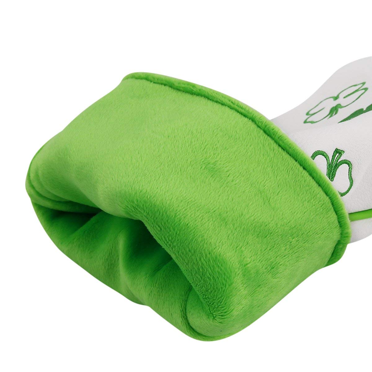 Golf Head Covers Driver Fairway UT Cover Putter Iron Cover Golf Club Protector Lucky Clover