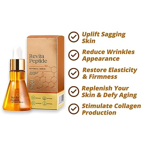 Flysmus Revitapeptide Reversal Serum, 50ml Collagen Boost Anti-Aging Serum for All Skin Types (2pcs)