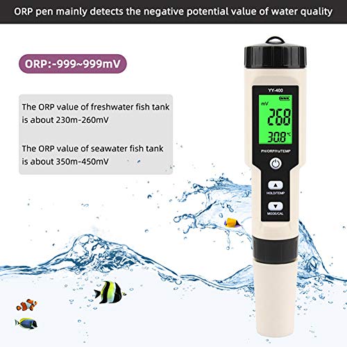 Pockety New YY-400 Hydrogen Concentration Water Pen PH/ORP/H2 and TEM 4 in 1 Digital Drinking Water Meter