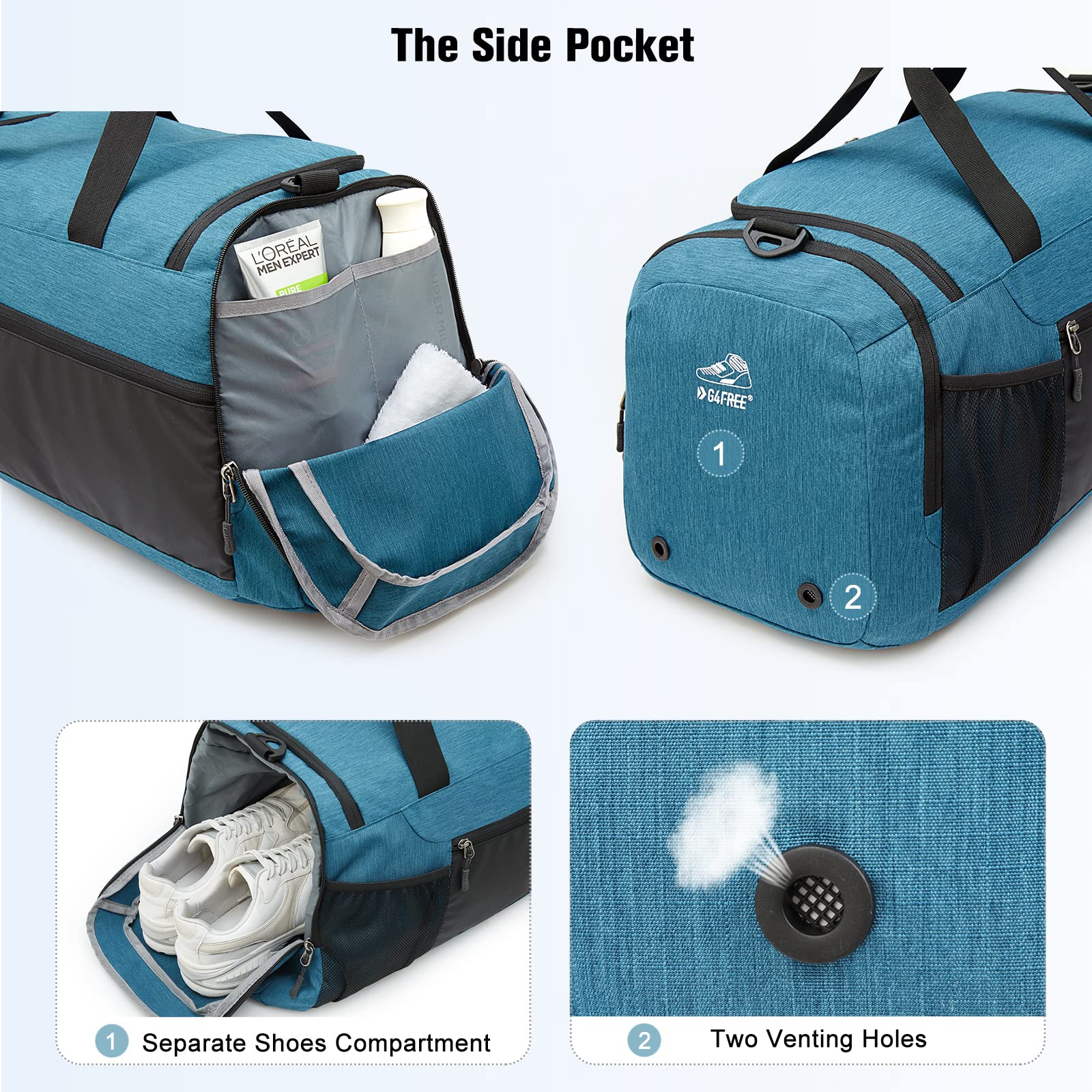 G4Free Casual, Peacock Blue, 60L
