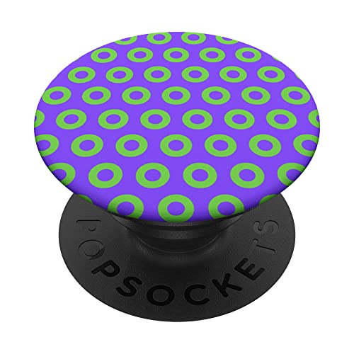 Phish Donut Pattern | Purple and Green PopSockets Swappable PopGrip