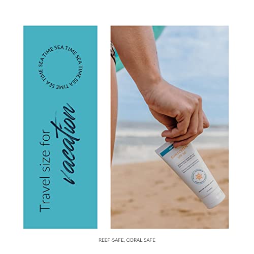 Reef Safe Sunscreen SPF 50 Mineral Lotion and Face Stick, Hawaii & Mexico Approved, Biodegradable, Zinc, Vitamin E, Oxybenzone & Octinoxate Free, Water Resistant, Natural Ingredients, Made in USA by Coral Safe