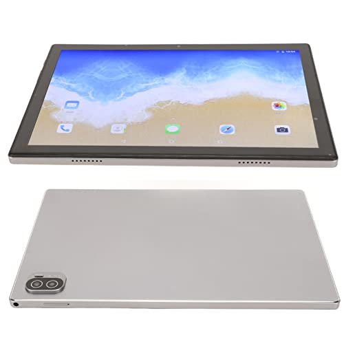 PUSOKEI 10 Inch 1920x1200 IPS 6GB RAM Tablet PC 128GB ROM Octa Core CPU 2.4G / 5G WiFi Android 12 8MP Front Camera 20MP Rear Camera USB C Rechargeable 8800mA Battery 4G Calling Tablets(Grey)