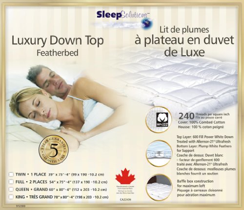 Westex Luxury 4-inch Thick Down-Top Feather Bed, King