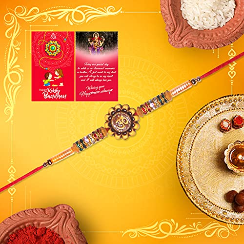 Sharvil Set 3 of Rakhi for Brother Bhaiya Bhabhi Raksha Bhandhan Rakhi Thread Bracelet Cotton Thread multi design