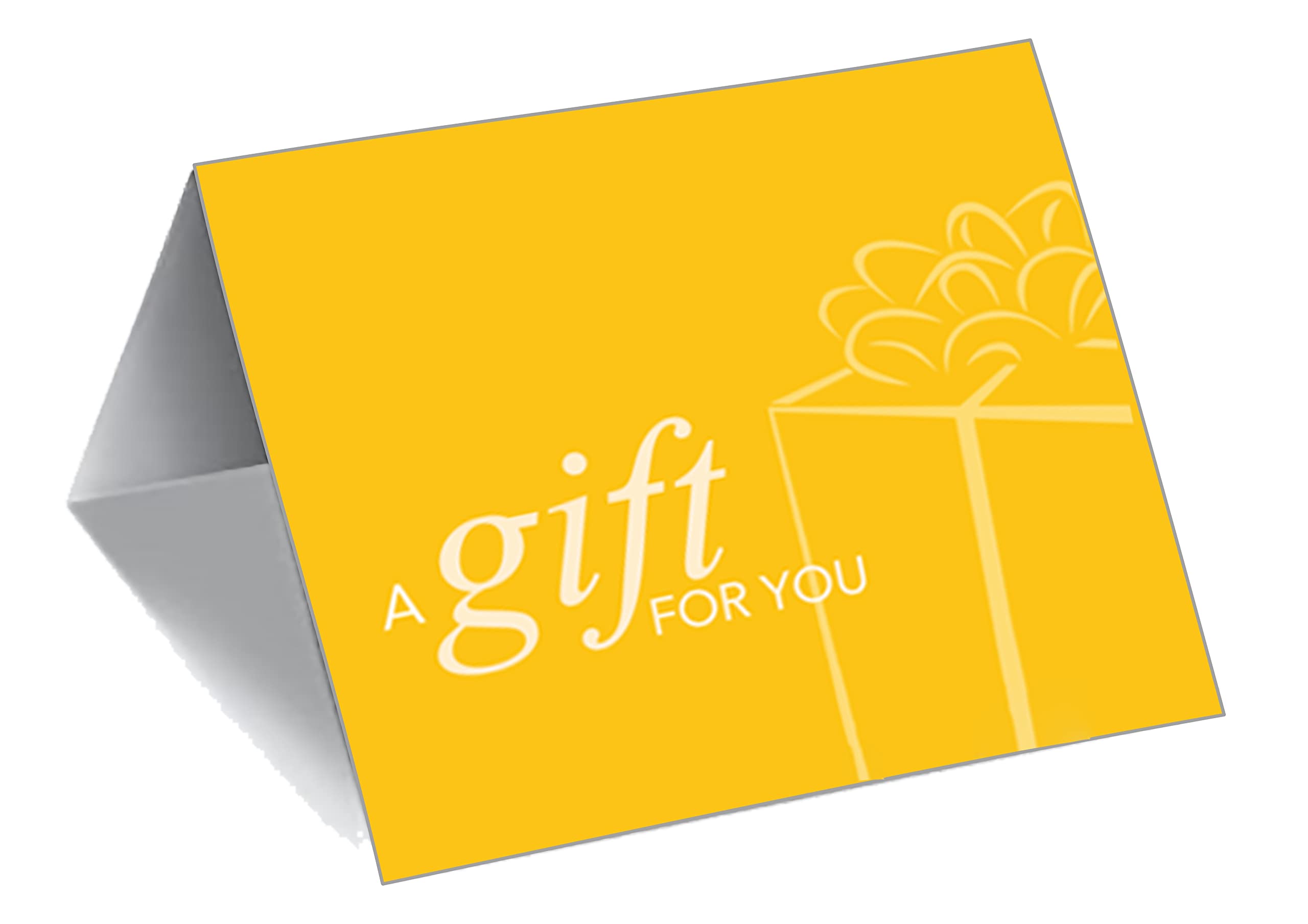 Gift Card Presenter (A Gift for You - Simple Yellow) 500 Pack