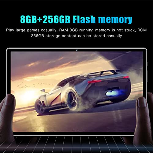 PUSOKEI 10.1 inch Tablet for Android11,Gold,Talkable Smart Tablet 2.4/5G WiFi,8+256GB Memory,5+13MP Dual Camera,MT6592 Octa Core CPU,5800mAh,GPS,BT5.0