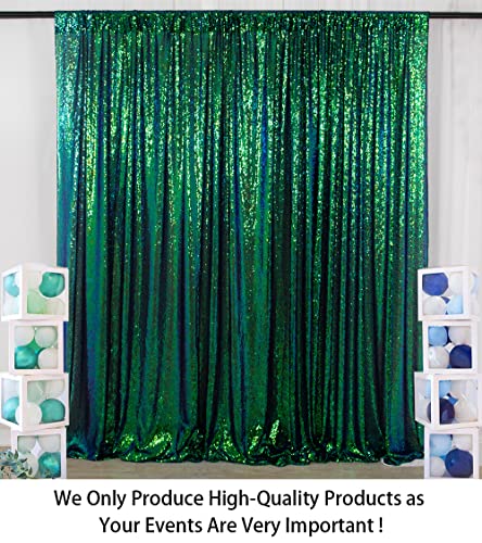 Sequin Backdrop 5FTx7FT Iridescent Green Sequin Backdrop Curtain Photo Backdrop 7FT Green Glitter Backdrop for Photography Wedding Backdrop Drapes Happy Birthday Backdrop Baby Shower Backdrop