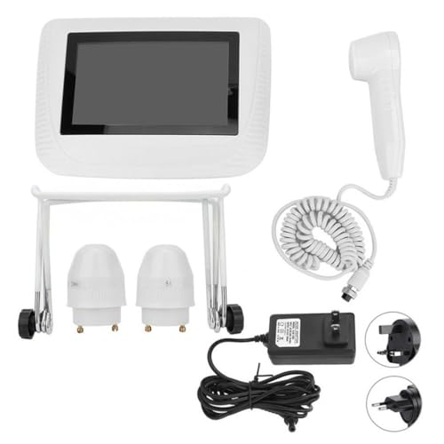 Skin Hair Analyzer Detector, 5 Inch LCD Screen Digital Skin Diagnosis Scanner System Analysis Scanner Rechargeable Hair Analyser Machine Digital Skin Health Detection for Home Salon Use