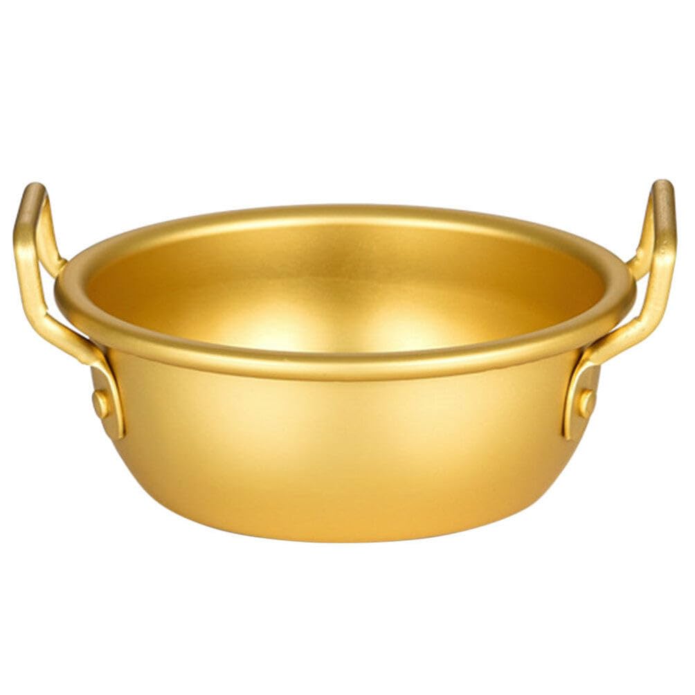 GANAZONO Korean Aluminum Alloy Rice Wine Bowl Noodles Storage Container Home Metal Bowl Rice Bowls Stainless Mixing Bowl Aluminum Fruit Bowl Aluminum Mixing Bowl Metal Kitchen Gadget