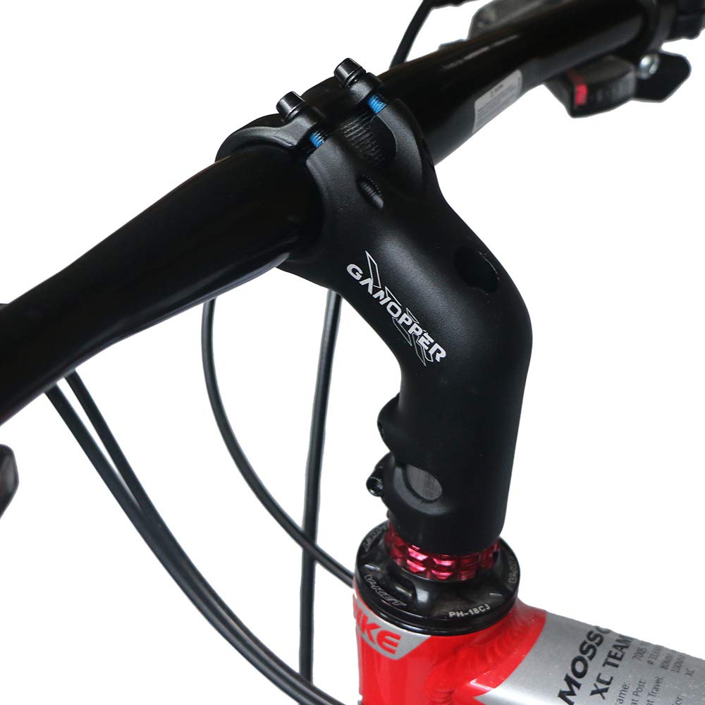 GANOPPER 31.8 Stem 60mm 30 Degree Riser Short Handlebar Stem for 31.8 Road Bike, MTB, BMX, Mountain Bicycle Part
