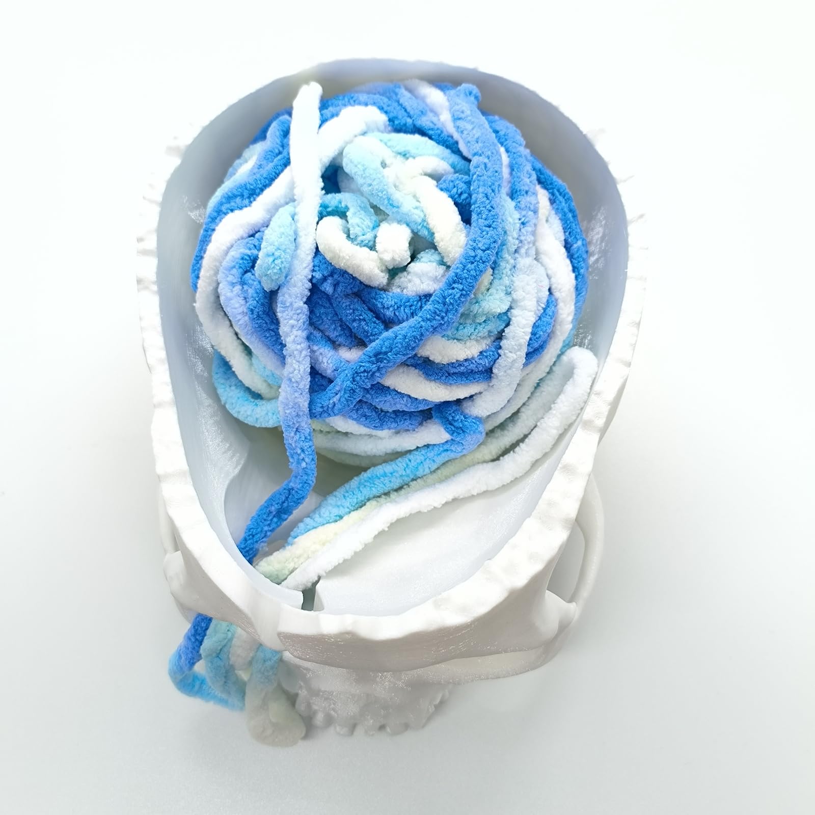 Skull Yarn Bowl Holder Storage for Crocheting Crochet Knitting Accessories,Unique Skull Yarn Bowl Holder 3D Printed