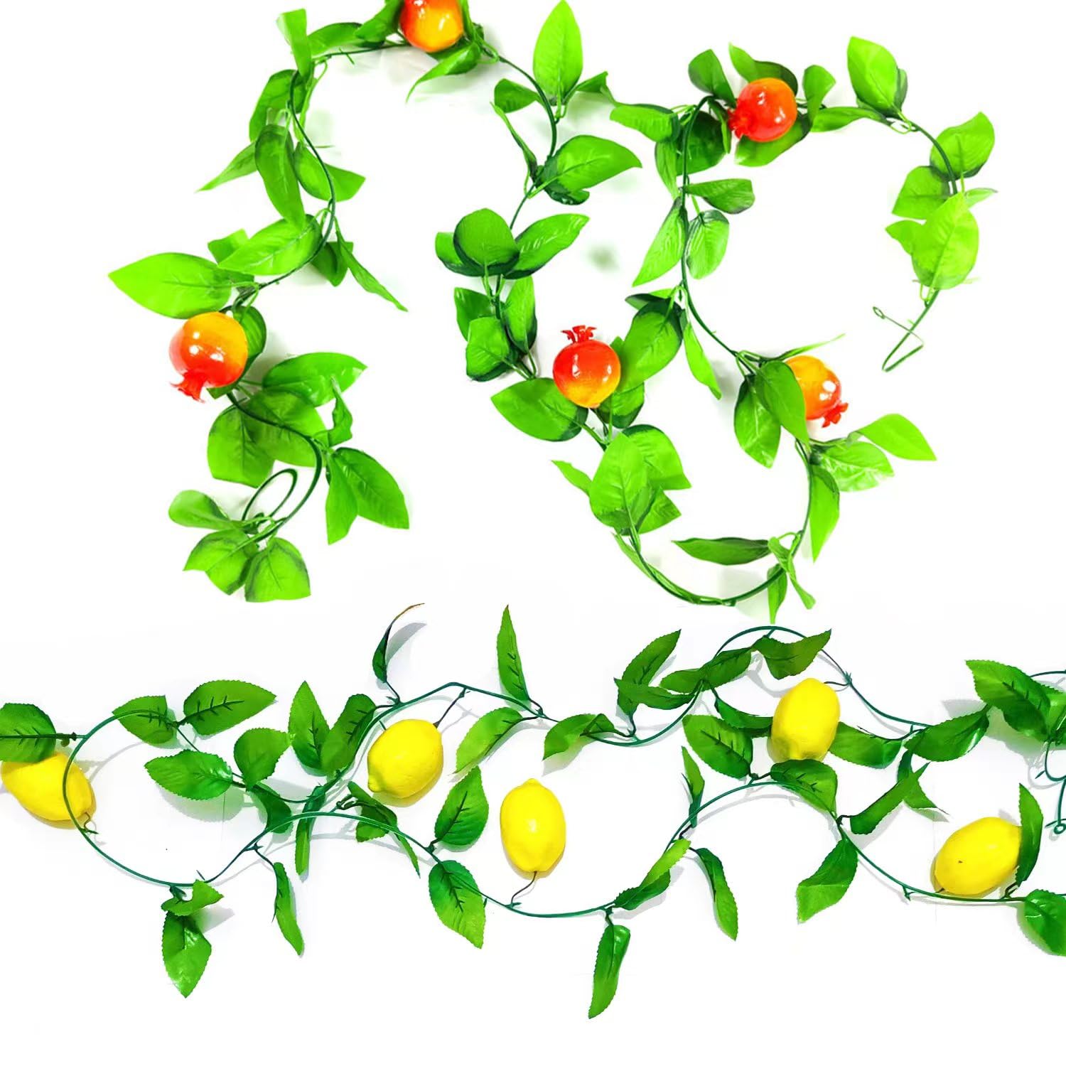 Sukkot Decorations Etrog Sukkah Decoration Rope, Pomegranate Fruits Garland, Indoor/Outdoor Decor for Jewish Sukkot Holiday