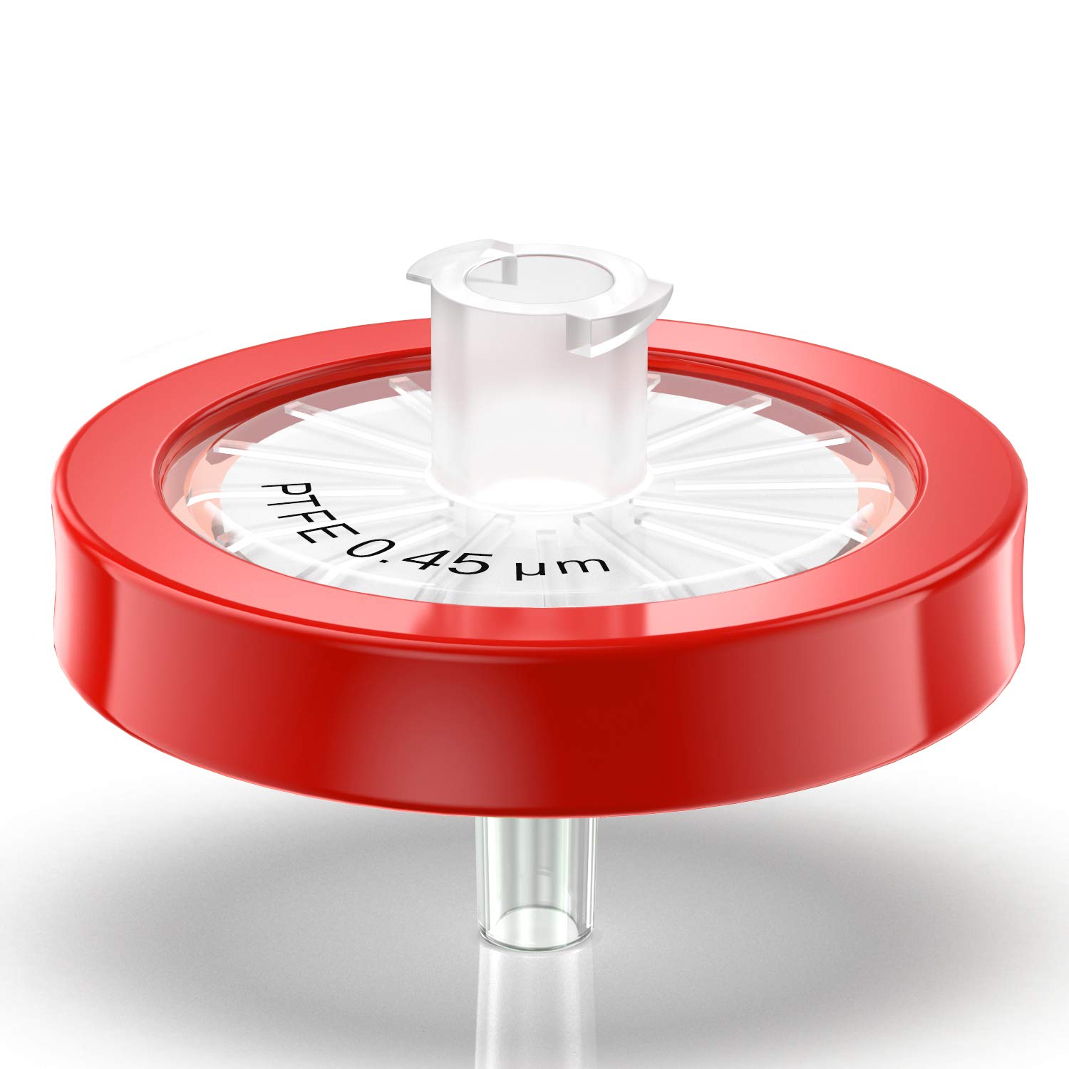 Syringe Filters PTFE Hydrophobic 25 mm 0.45 um Non Sterile 25/pk by KS-Tek