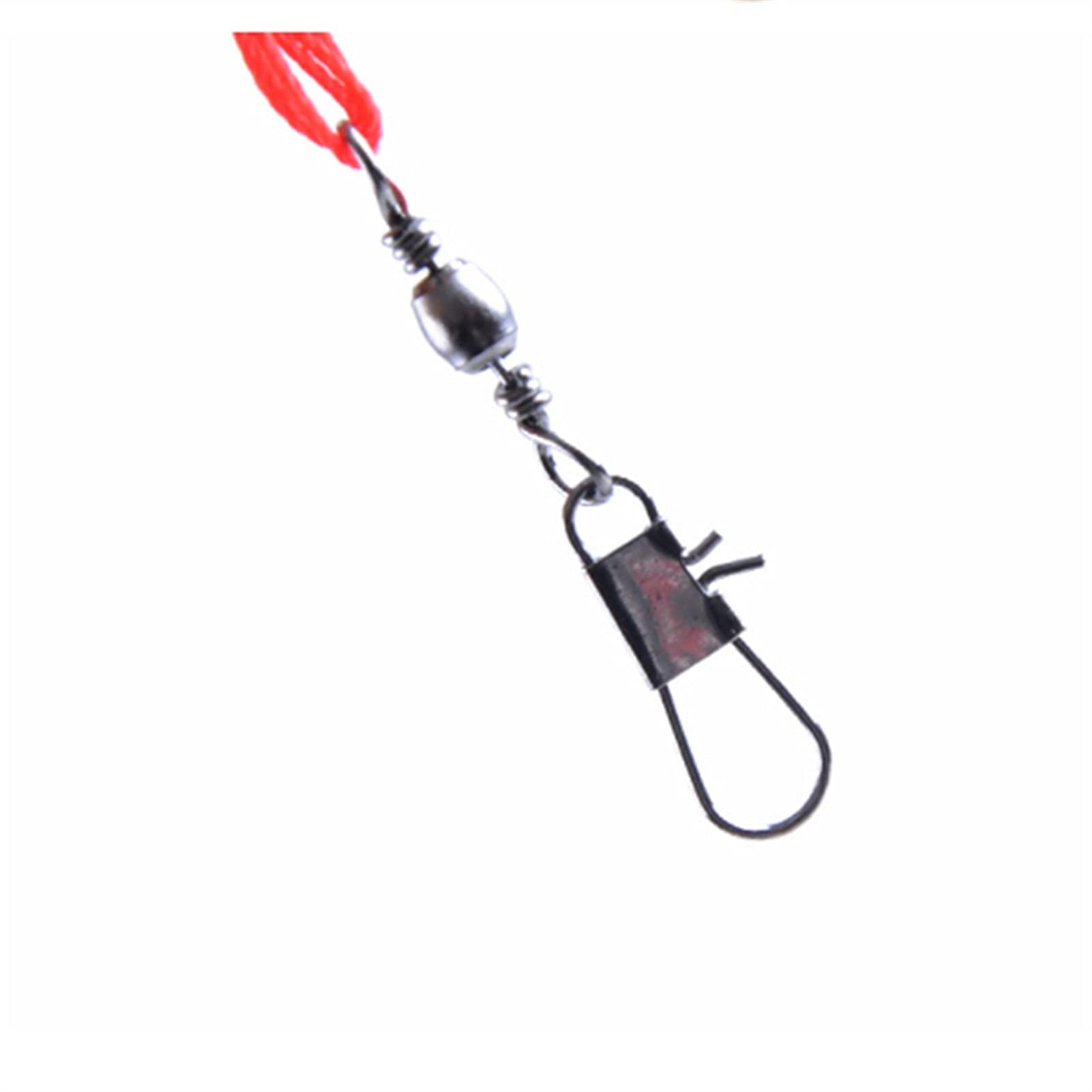 KIZQYN Fishing Hook 4 Pcs/Set Fishing Hook Bait Spring Hanging Tackle Stainless Steel Feeder Lure Olive Shape Fish Tools Accessories Circle Hook (Color : As Show, Size : 7#)