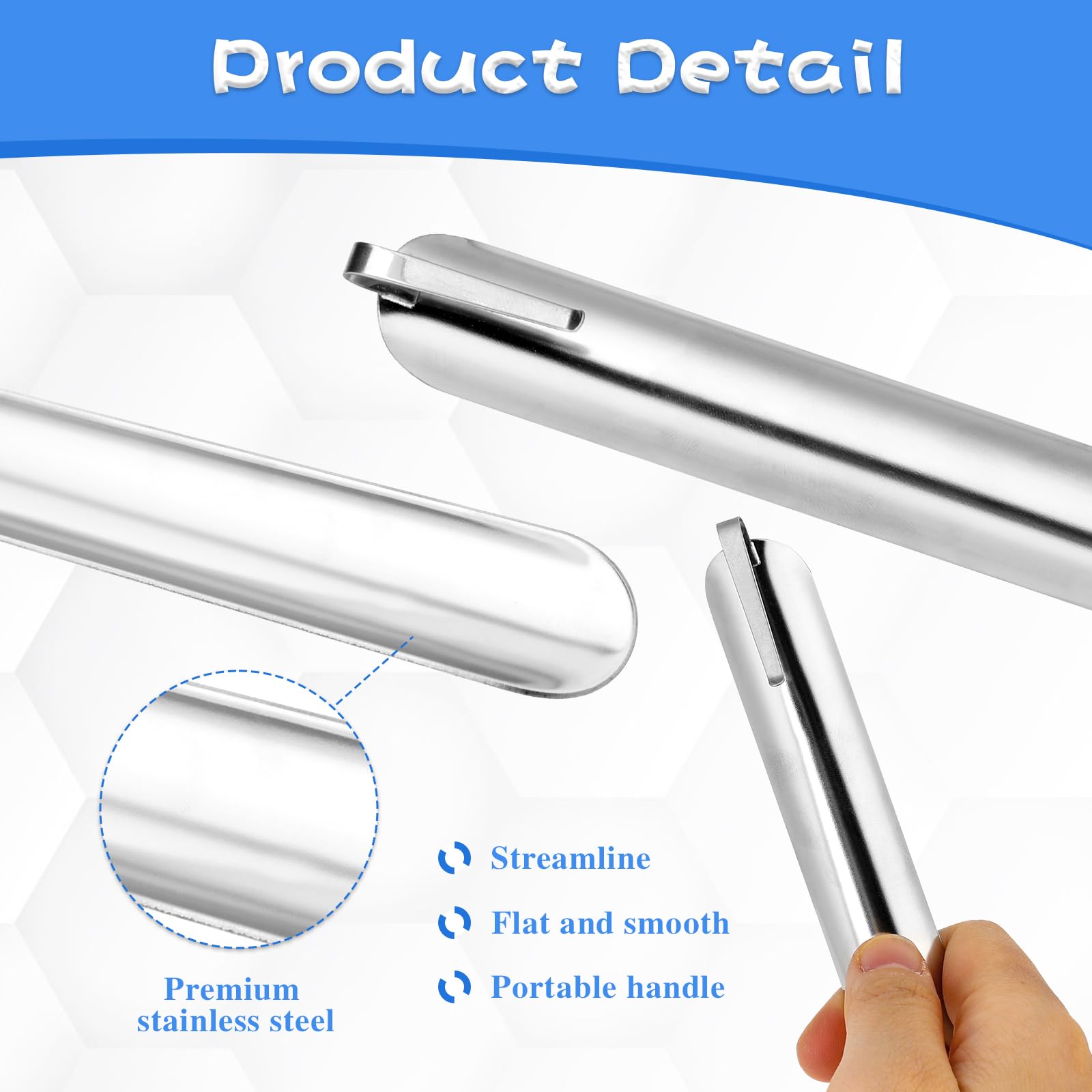 Table Crumbers for Servers Table Crumb Sweeper with Pocket Clip Stainless Steel Cost-Effective Cleaner for Quick Cleanup for Tablecloth in Restaurants Homes Waitresses Tool Accessories