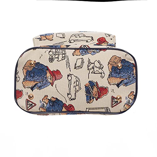 Signare Tapestry Women Backpack Rucksack Casual Daypack With Paddington Bear Design (DAPK-PADD)