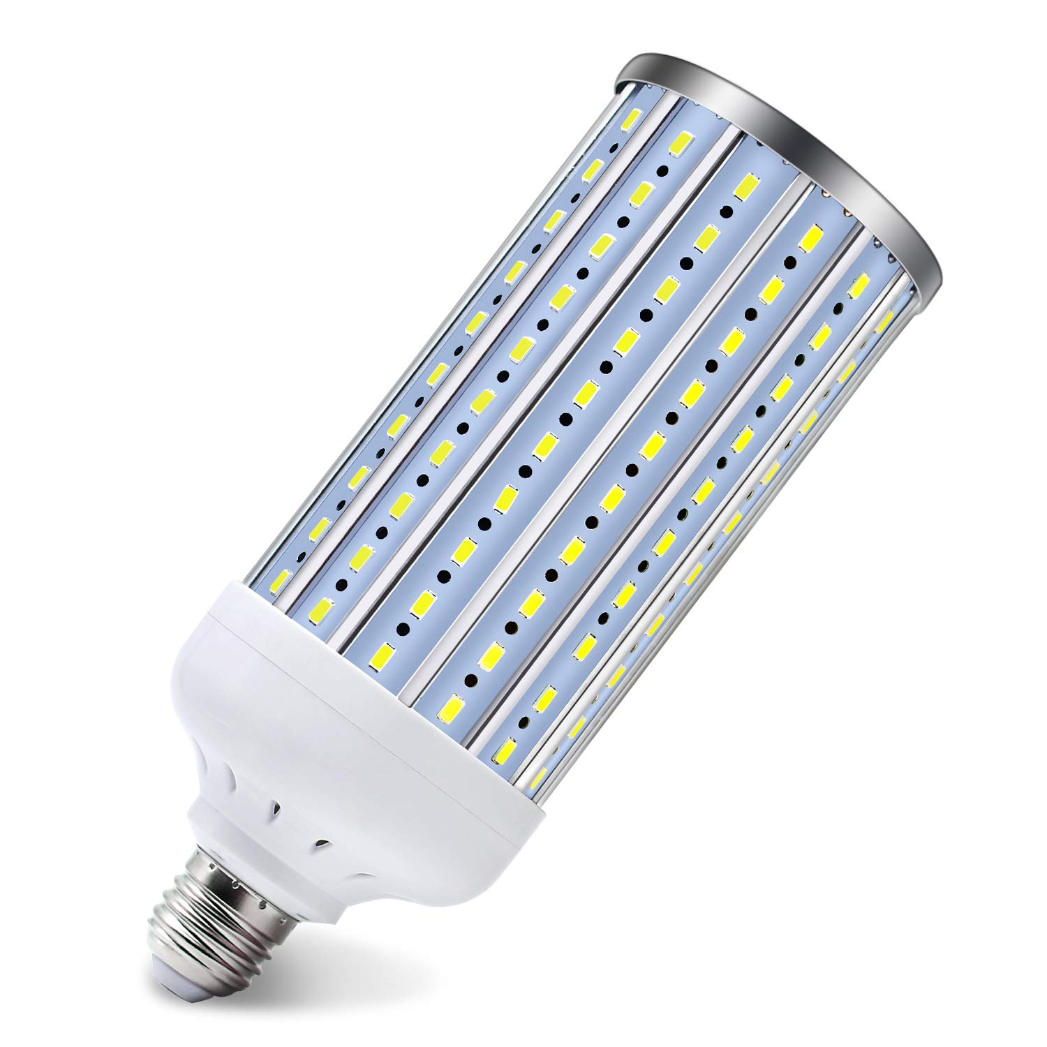 YGS-Tech Super Bright 60W (500W Equivalent 5500Lumen) LED Corn Light Bulb, E26/E27 Medium Base, 6500K Daylight White, for Indoor Large Area Lighting, Garage Factory Warehouse Backyard, Basement.