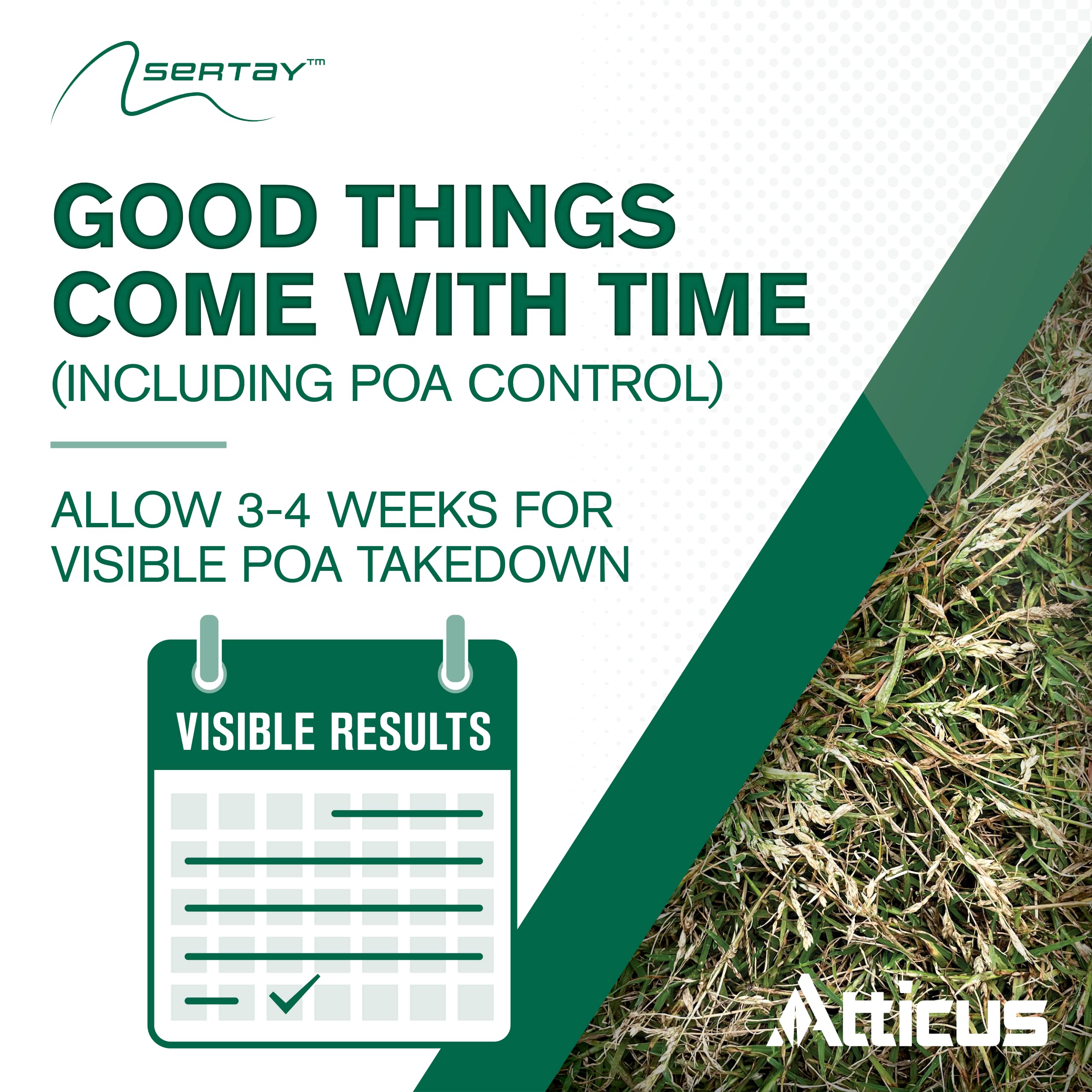 Sertay Herbicide (1.25 oz) by Atticus (Compare to Certainty) β Sulfosulfuron Weed Killer for Southern Lawns β Post Emergent Weed Control