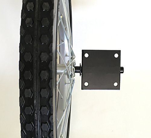 Morgan Cycle Heavy Duty Solid Rubber Cart Wheel and Axel Kit, 20", Chrome