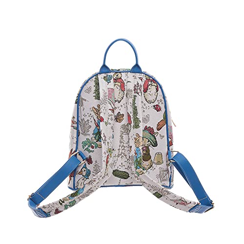Signare Tapestry Women Backpack Rucksack Casual Daypack With Peter Rabbit Design (DAPK-BP-PETER)