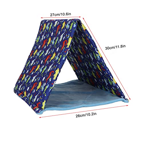 Reptile Sleeping Bed, Soft Warm Cartoon Pattern Lizard Hideout Tent for Pet Reptile Guinea Pig