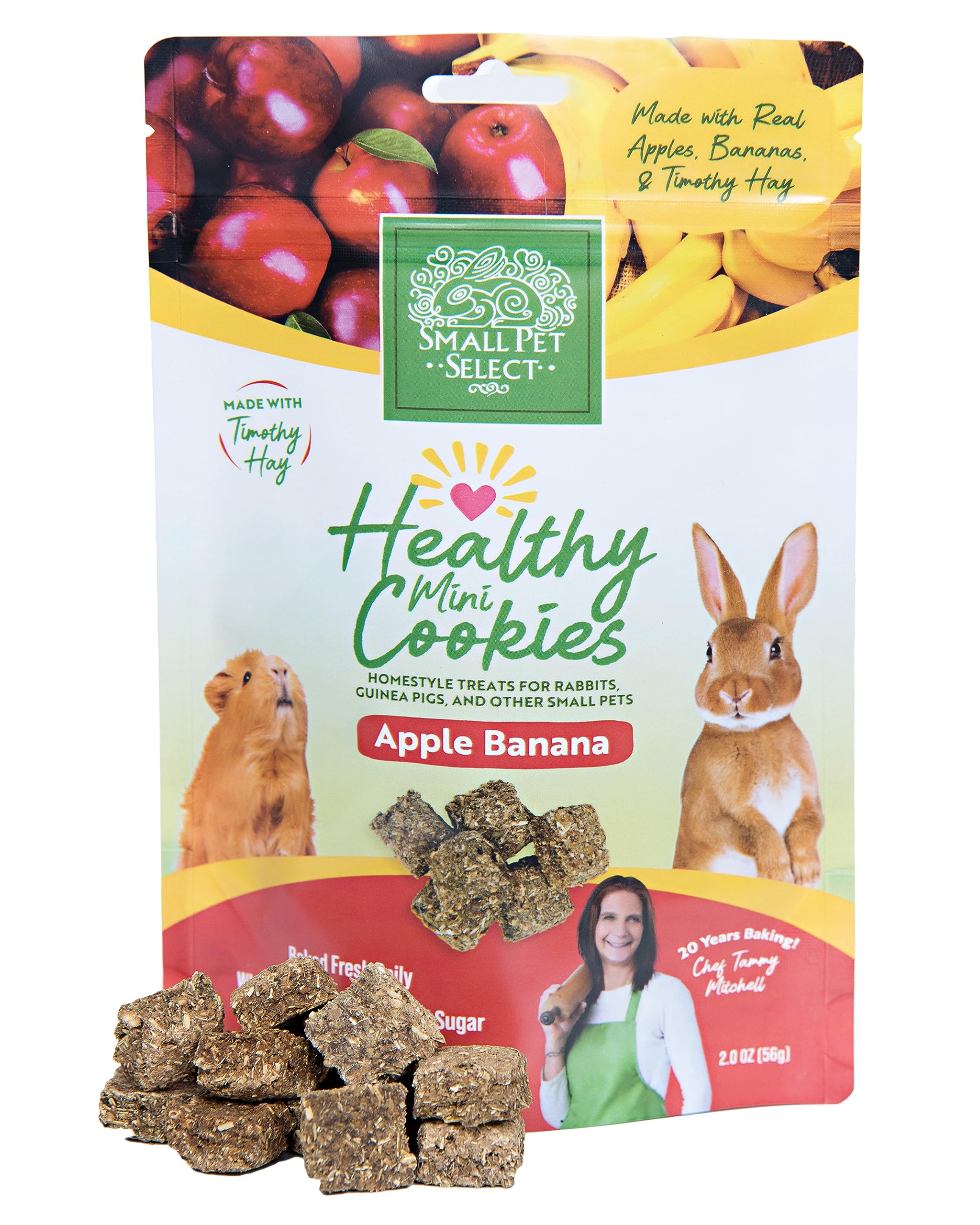 Small Pet Select Healthy Snackers Mini Cookies- Apple Banana, 2 oz