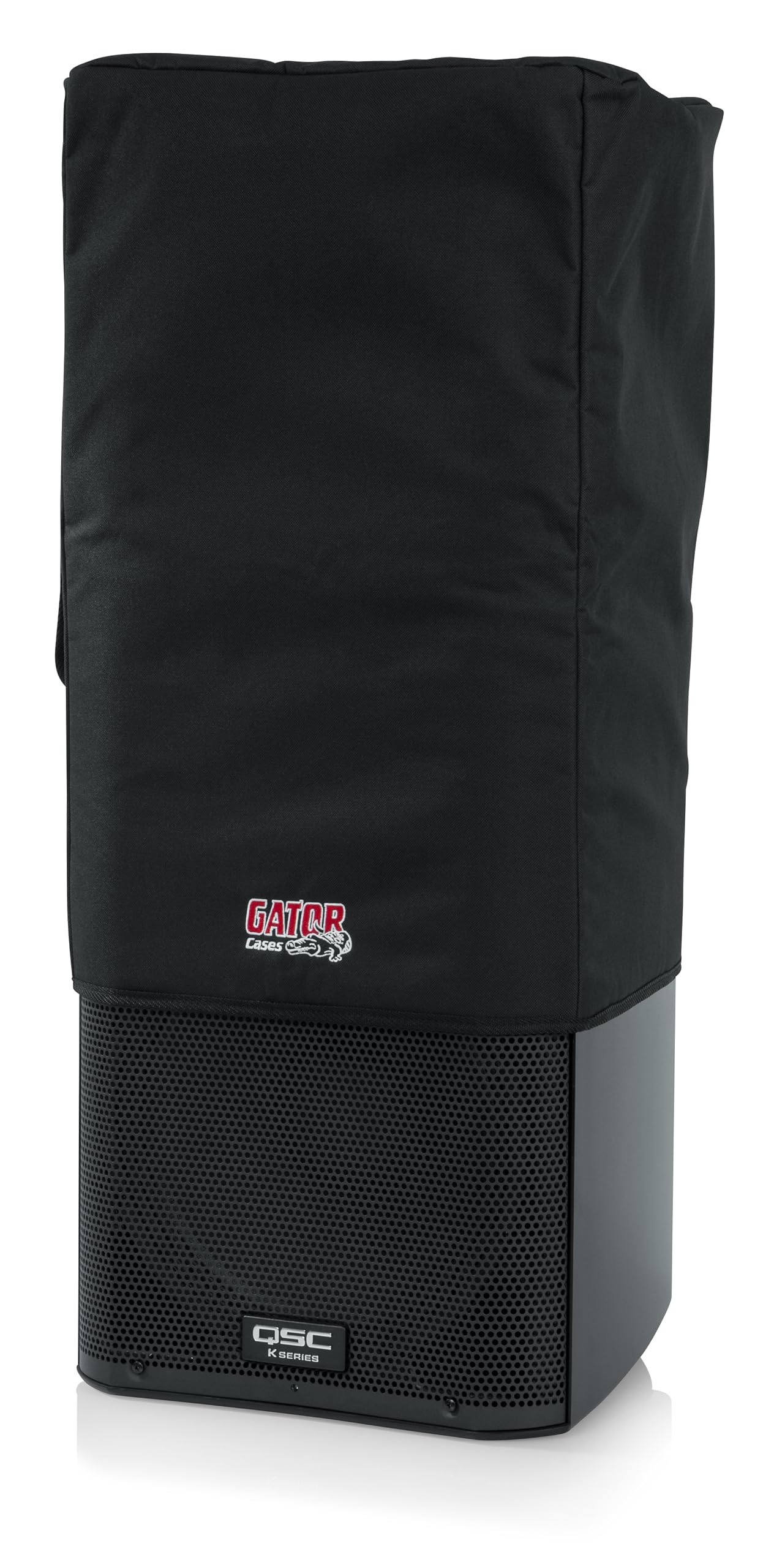 Gator Cases Protective Nylon Speaker Cover for Compact 12" Speaker Cabinets; Fits QSC K12, Yamaha DXR12 and more (GPA-CVR12), Black