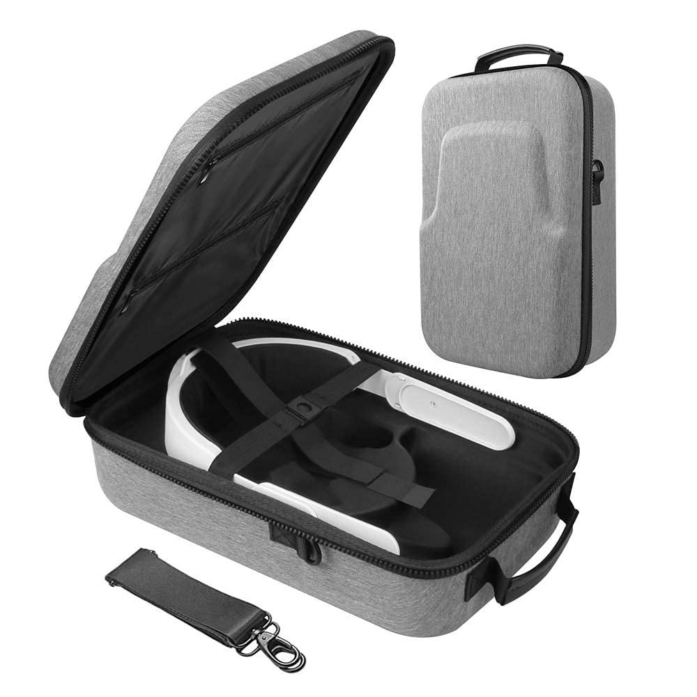 Hard Travel Case for Oculus Quest 2 & Quest VR Gaming Headset,EVA Carry Case, Waterproof Shockproof Carring Bag,13.4X 9.4X 5.1''(Black)