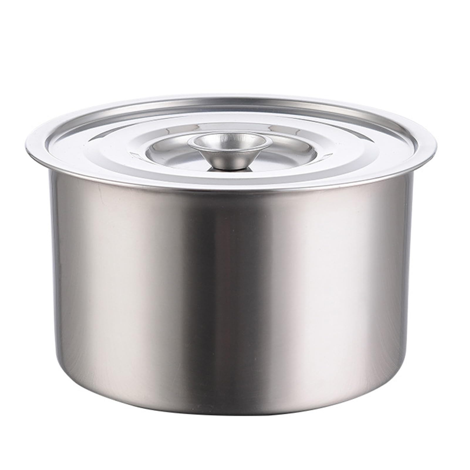 Stew Pot Stainless Steel Non Stick Lid Soup Seasoning Container Kitchen Utensil (S(15.2x8.8x3.1cm))
