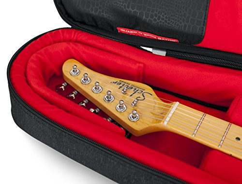 Gator Cases Transit Series Electric Guitar Gig Bag; Charcoal Black Exterior (GT-ELECTRIC-BLK)