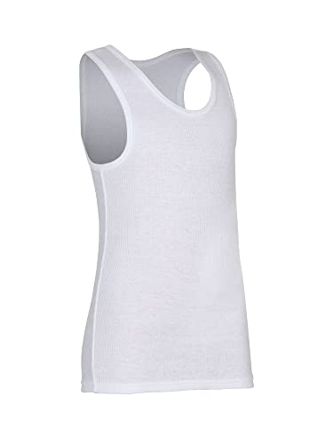 Fruit of the Loom boys Cotton Tank Top Undershirt (Multipack) Underwear, Toddler - 6 Pack White, 4-5T US