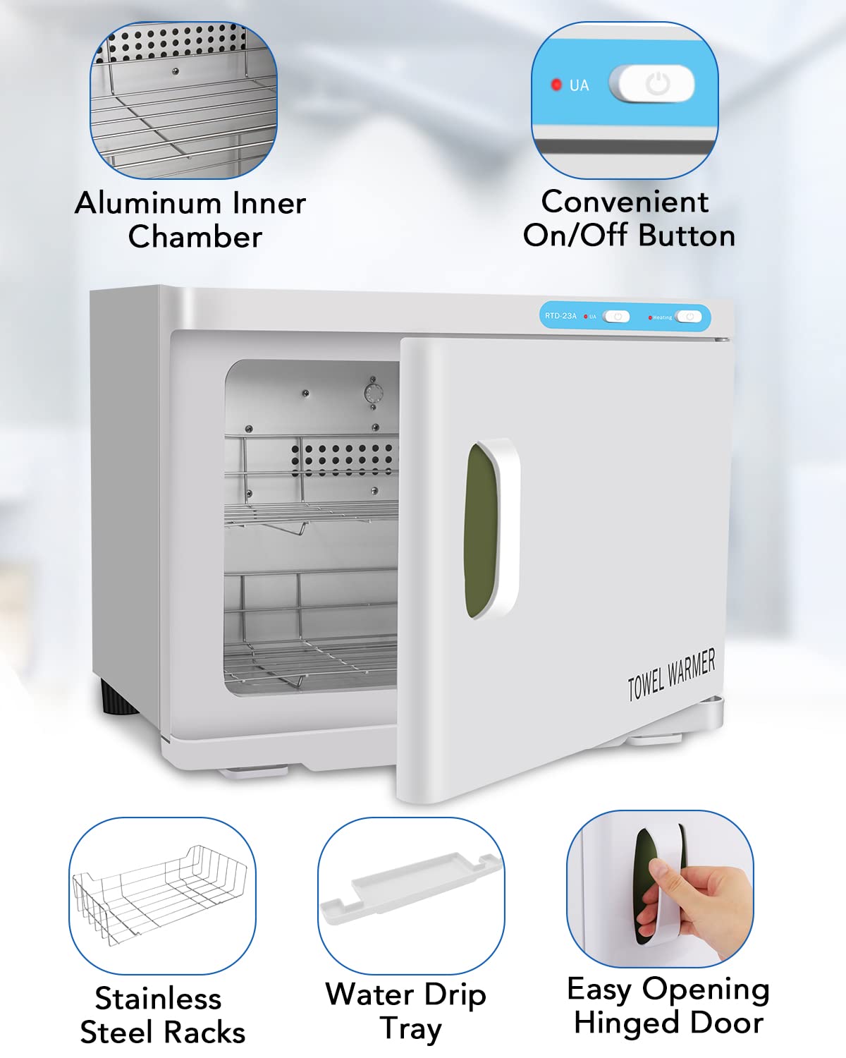Gimify Hot Towel Warmer Cabinet 23L Large Capacity for Spa Salon Gym Hotel Home